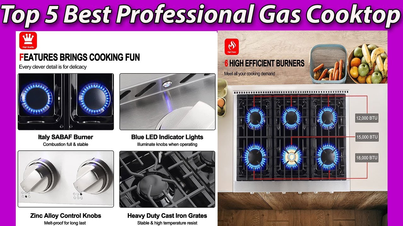 Top 5 Best Professional Gas Cooktop in 2022, Reviews & Buying Guide ...