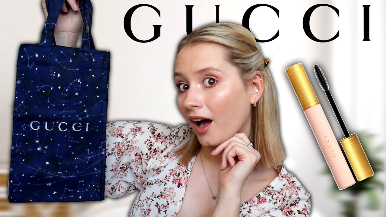 I tried GUCCI Mascara?! | L'Obscur Mascara Unboxing | Luxury Makeup ...