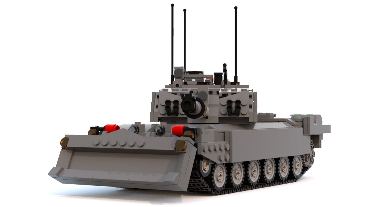 LEGO Challenger 2 KFOR with Dozer Blade - YouTube