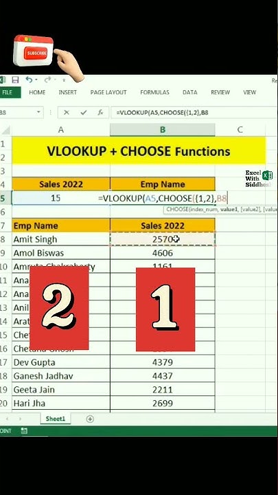 How to Use Reverse VLOOKUP Function in Excel | Reverse VLOOKUP kaise use karte hai | Tips and ...