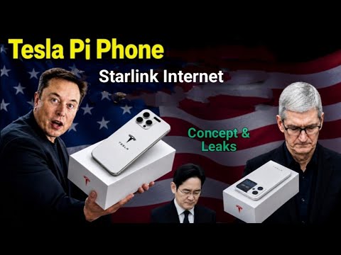 Tesla Pi Phone: Keine Handyrechnungen mehr? Tschüss Apple & Samsung? Das Konzept der Starlink-Dir...