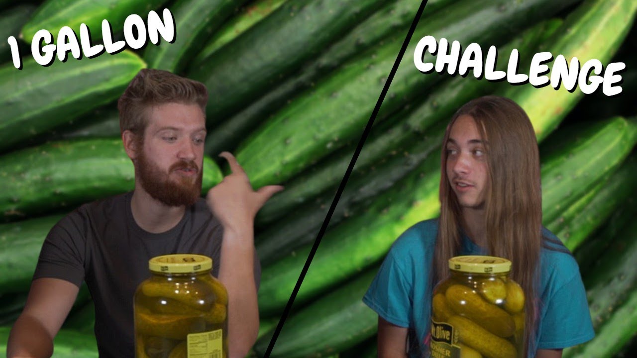 Pickle Jar Food Challenge 1 Gallon - YouTube