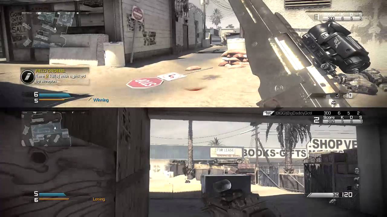 Call of Duty®: Ghosts (Split Screen 1v1) QuickScoping! - YouTube