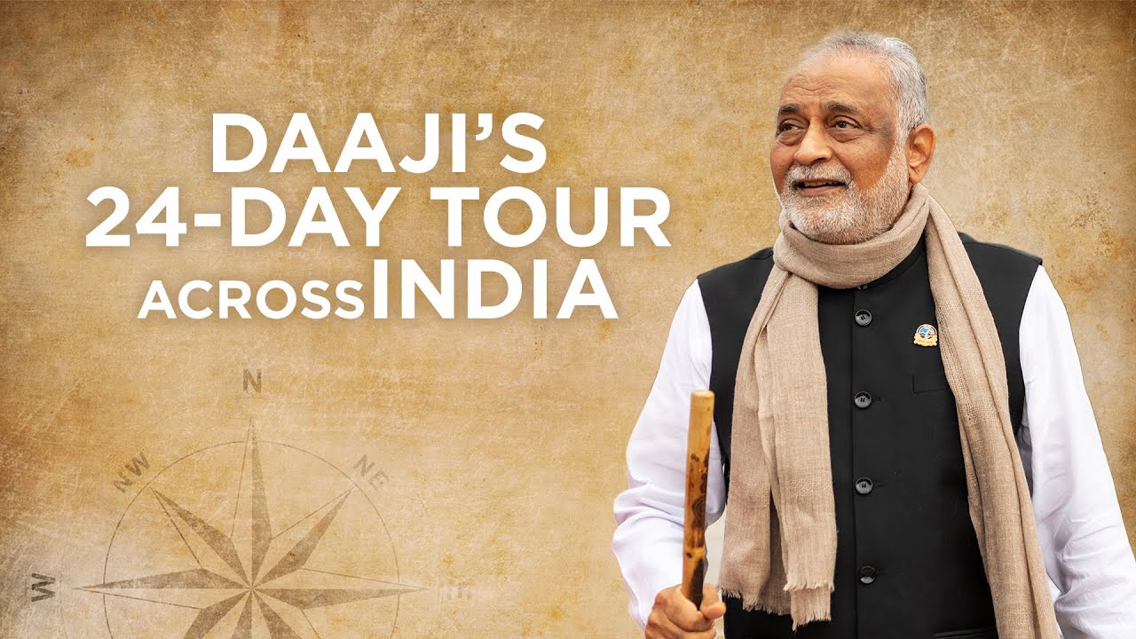 Daaji's Journey Across 20 Heartfulness Centers in India - YouTube