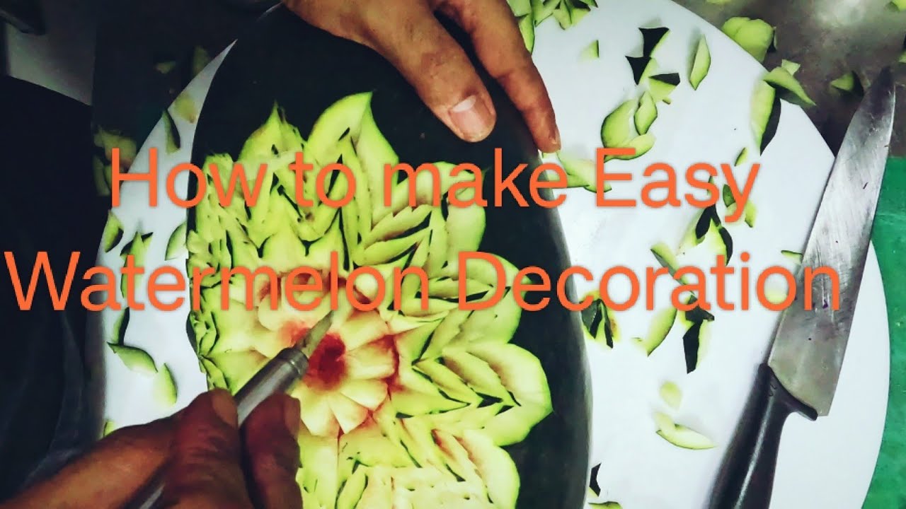 How to make Easy Watermelon Decoration, Subscribe my channel🍉🍉🍉 - YouTube