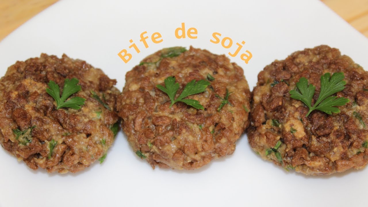 COMO FAZER BIFE DE SOJA/BIFE VEGETARIANO FEITO EM POUCOS MINUTOS ...