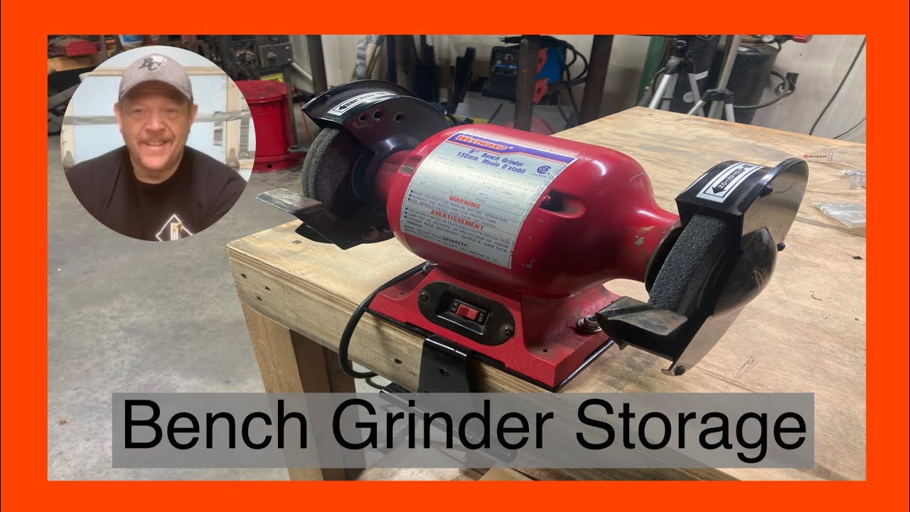 Under-bench Bench Grinder Storage - YouTube