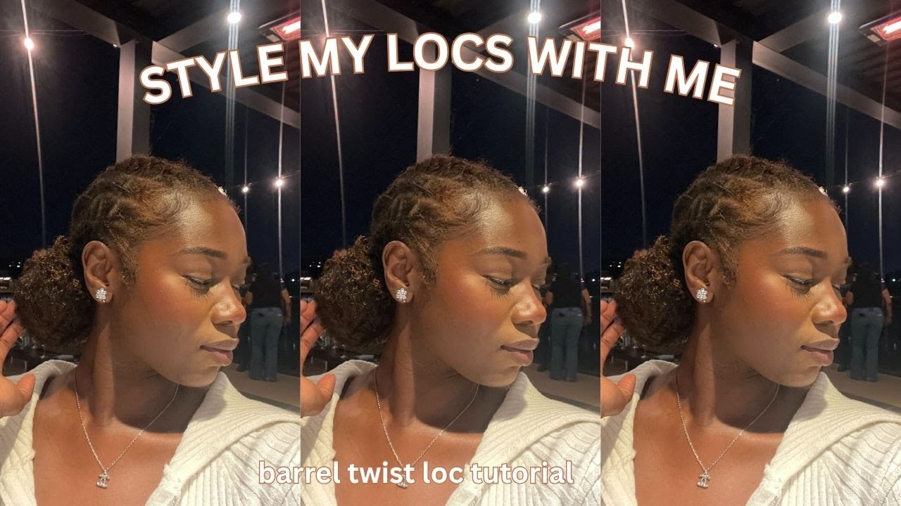 Style my locs with me: barrel twist tutorial - YouTube