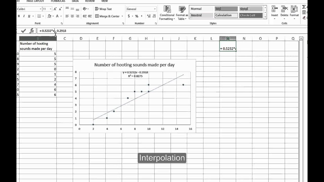 Excel: Scatterplot and correlation - YouTube