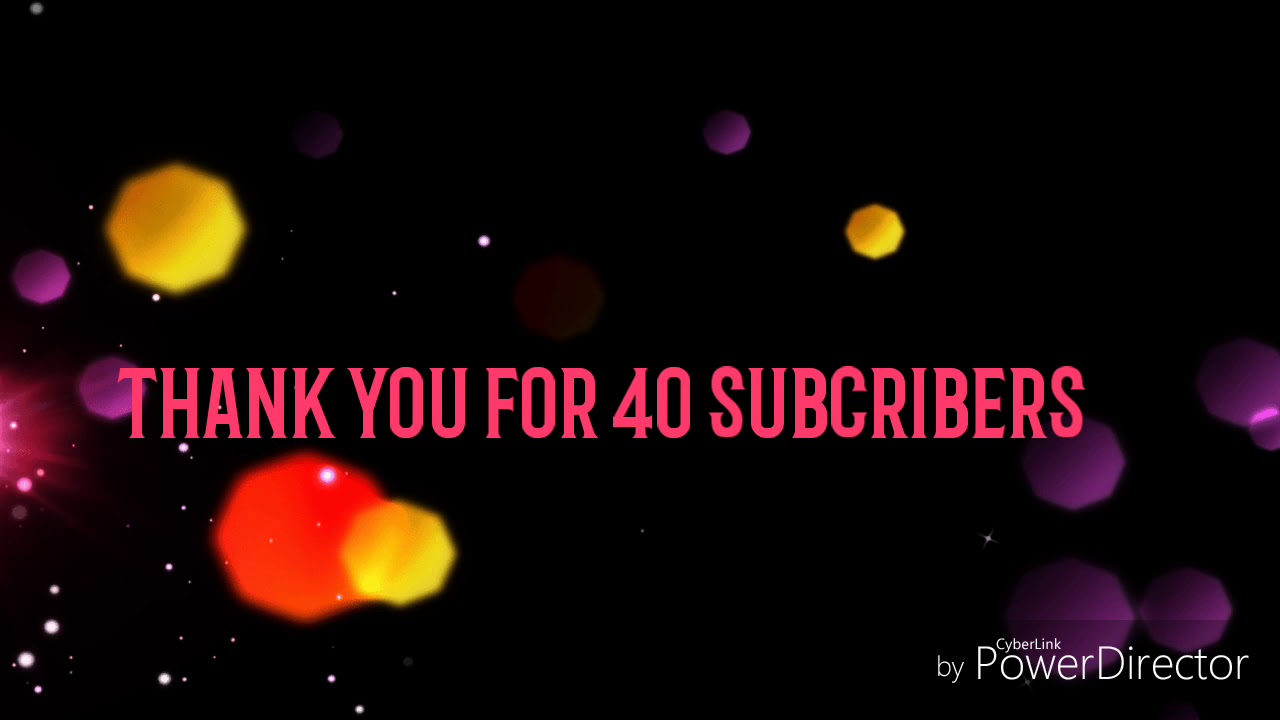 Thank you for 40 subscribers (at my old channel) - YouTube