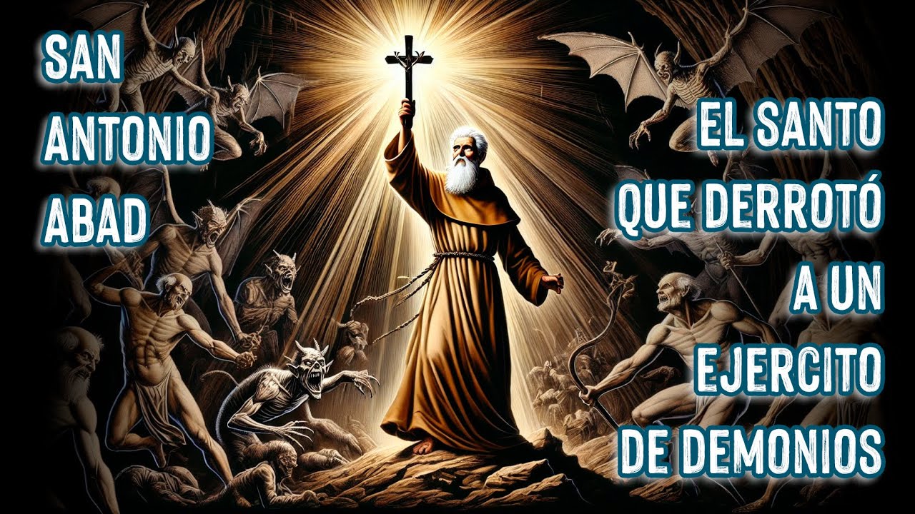 La historia de San Antonio y lucha contra los demonios - YouTube