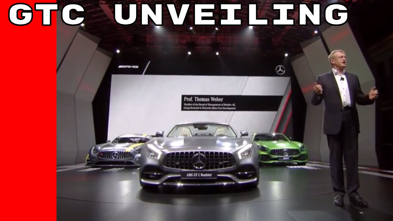 Mercedes AMG GTC Roadster And GTR Unveiling At Paris Motor Show - YouTube
