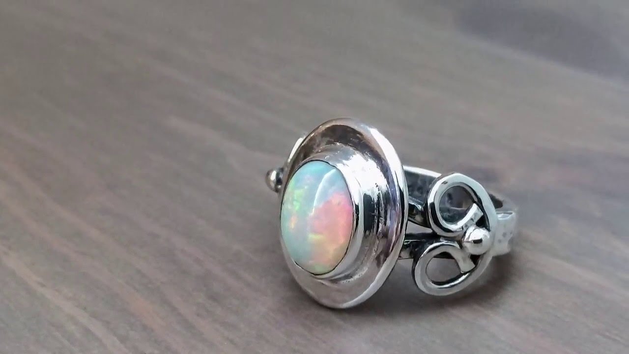 Celtic Ring Making - Opal and Silver Ring Fabrication by Hot Tor Studio ...