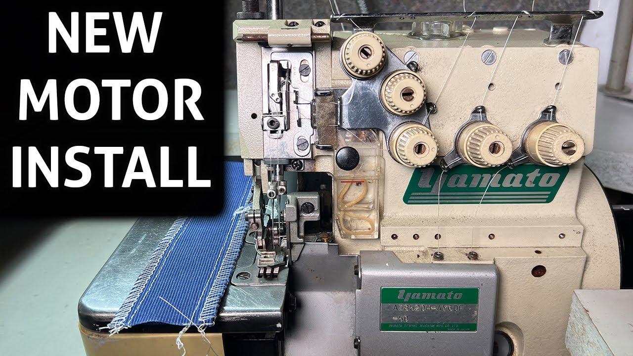 New Servo Motor For Industrial Overlock / Serger Sewing Machine - YouTube