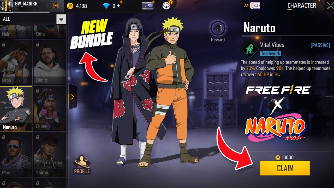 FREE FIRE X NARUTO NEW BUNDLES🤩🔥|| Things You Don't Know About Free ...