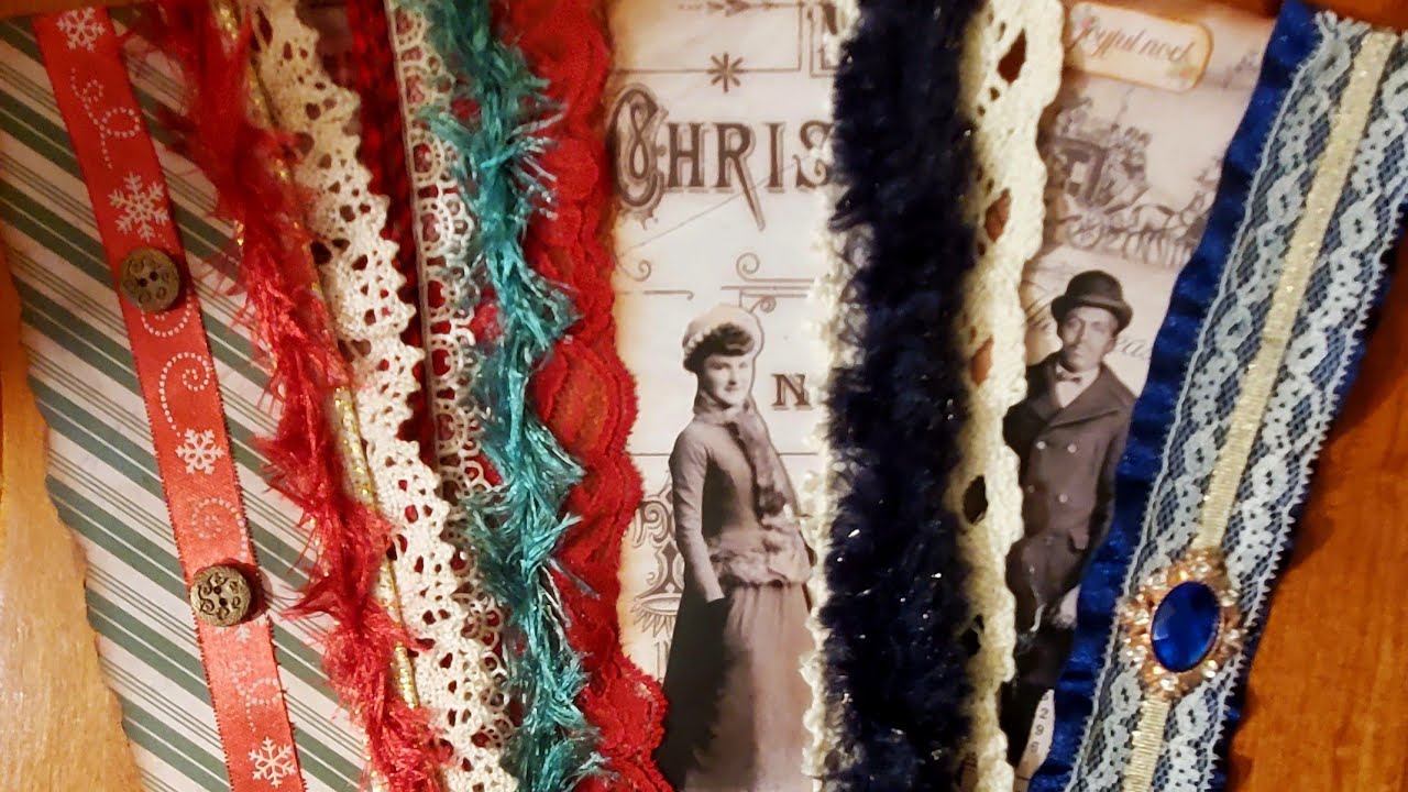 Mass Monday Week 19 - Tim Holtz & lace decorative page edgings. - YouTube