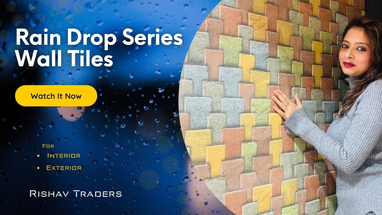 Rain Drop Series Wall Tile - Exterior & Interior Wall Tiles - Wall Cladding - Rishav Traders ...