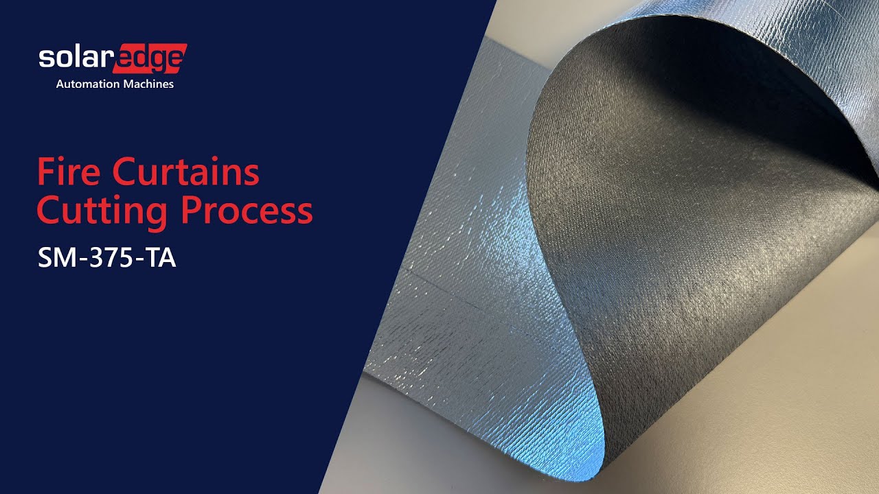 SM-375-TA | Fire Curtains Cutting with Rotary Blade - YouTube