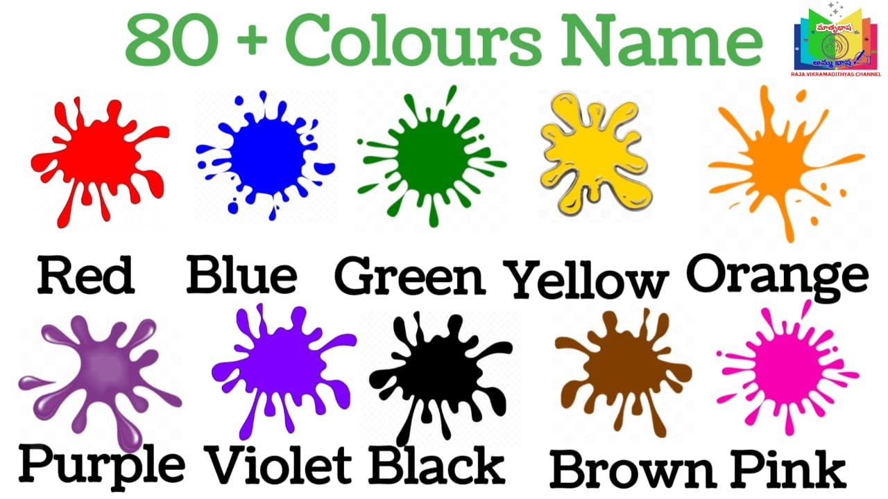 Colours name in English | all paint Color name list | palette names ...
