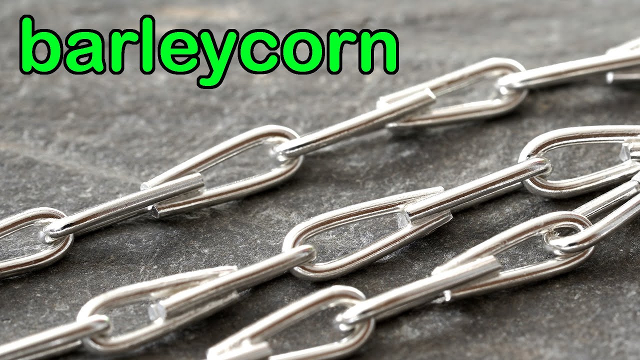 How To Make A Silver Chain Necklace With Basic Tools - YouTube
