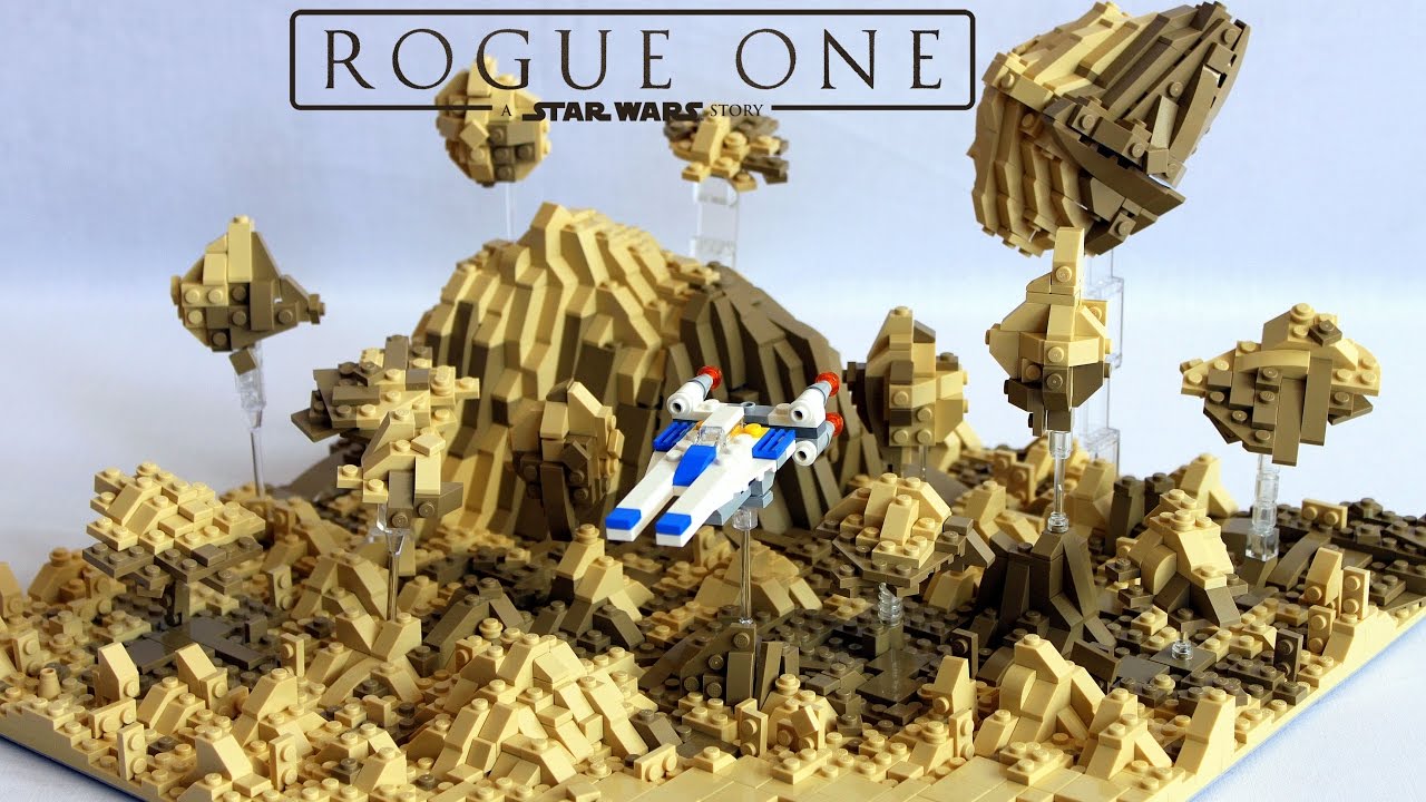 LEGO Rogue One: U-Wing Escaping Jedha MOC - YouTube