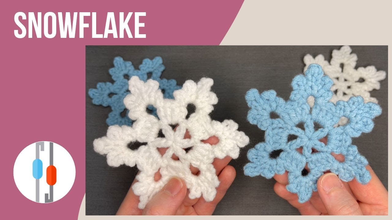 Crochet Tutorial- Snowflake - YouTube