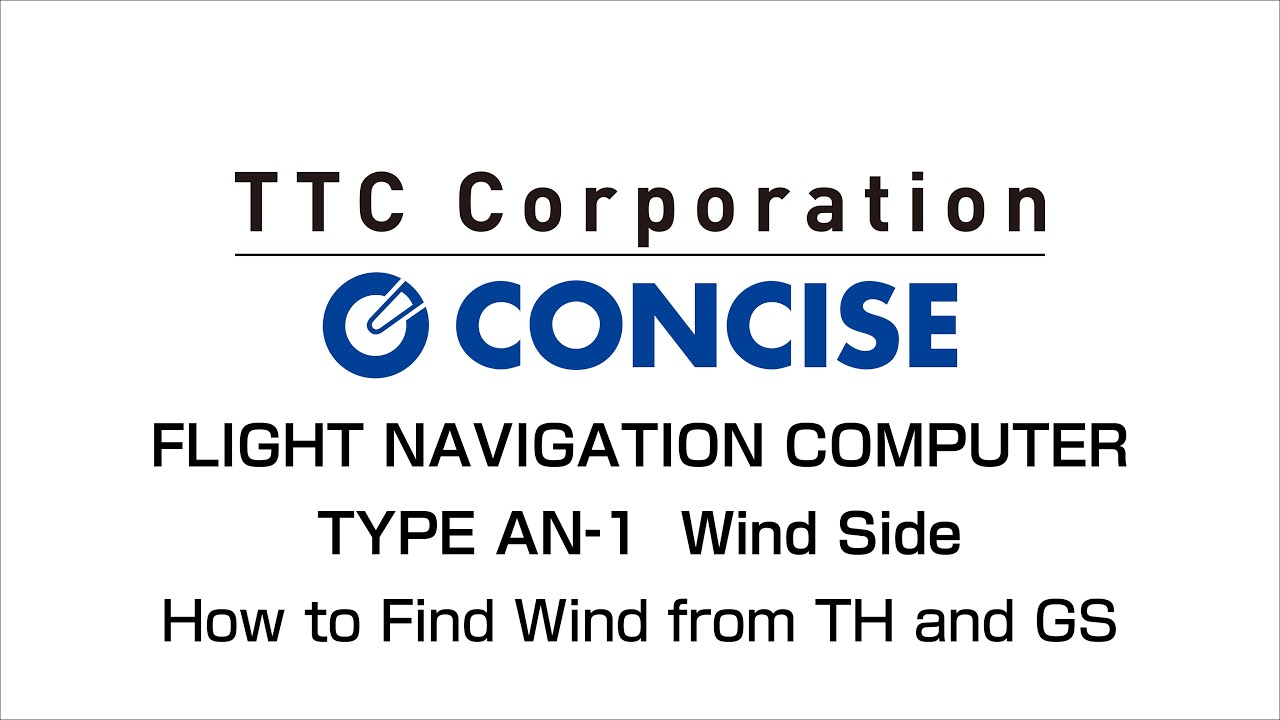 AN -1 Wind Side How to Find Wind from TH and GS - YouTube