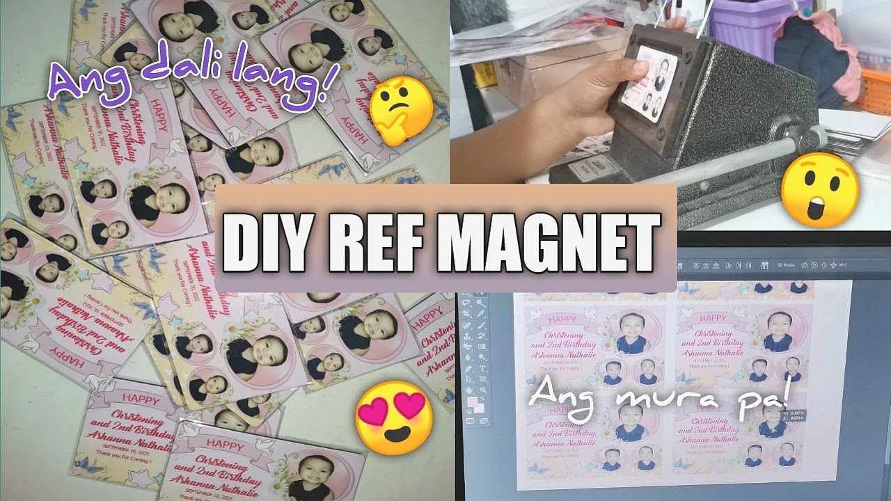 HOW TO MAKE REF MAGNET SOUVENIR STEP BY STEP| JUSTINE MACAHIA (EASY DIY ...