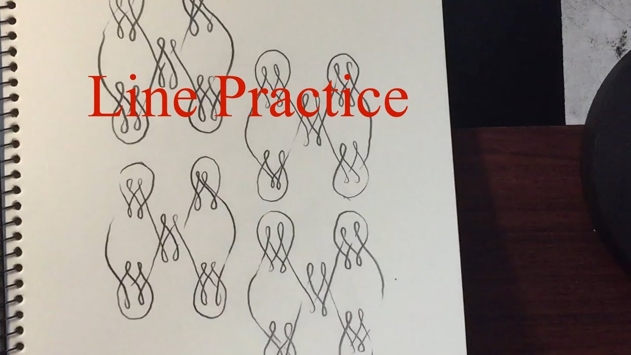 선 연습 (선 예술) 드로잉 Line Practice, Line Art - YouTube