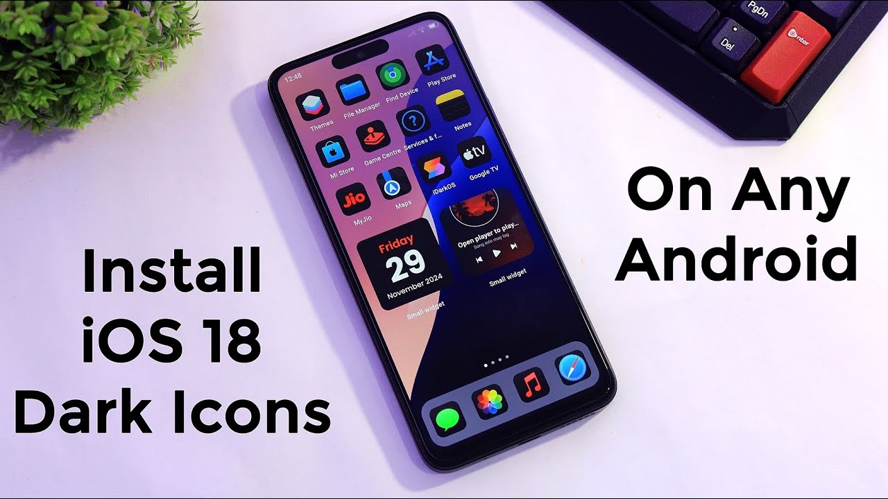 How To Install iOS 18 Dark Icons On Android | iOS 18 Home Screen Setup ...
