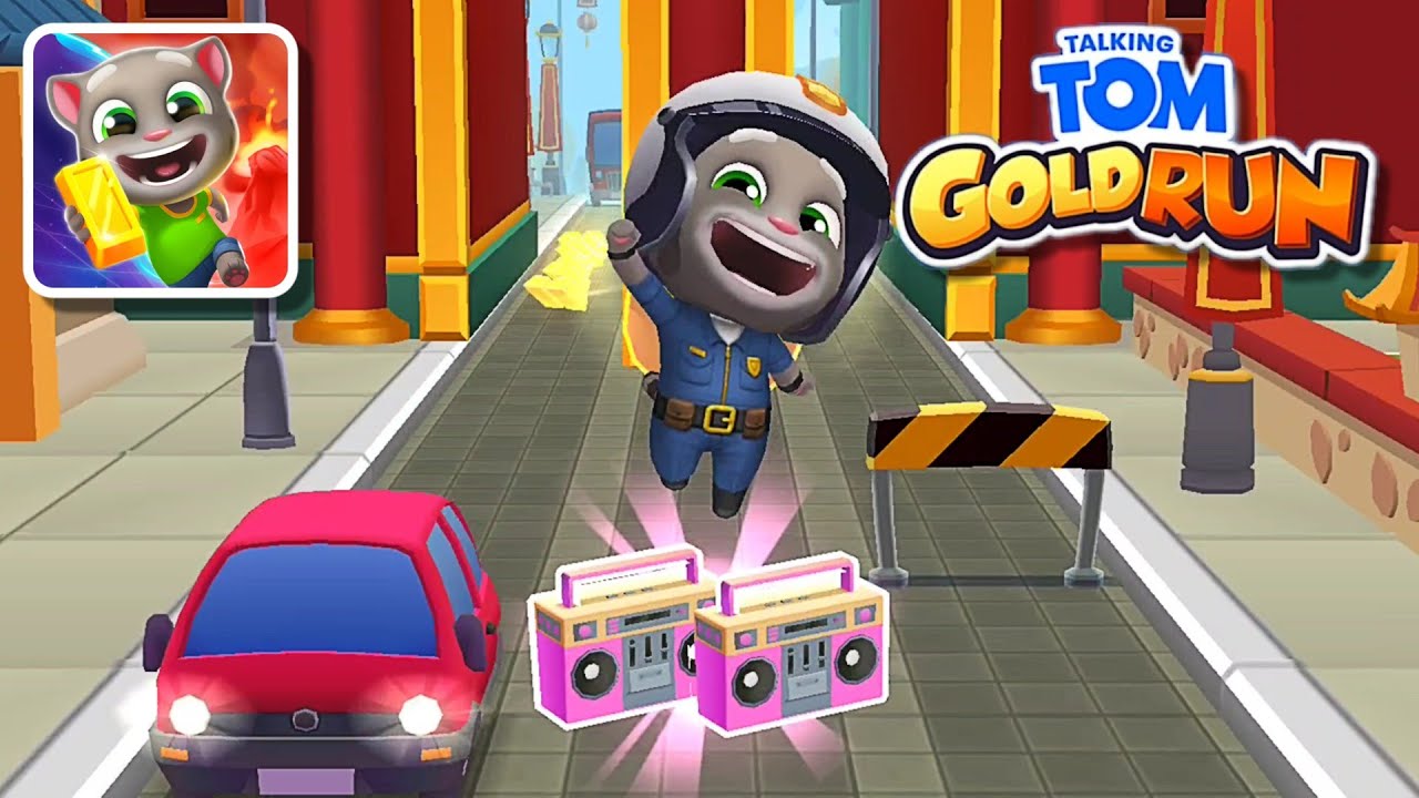 Talking Tom Gold Run Street Jam Event Officer Tom on Snowboard World ...