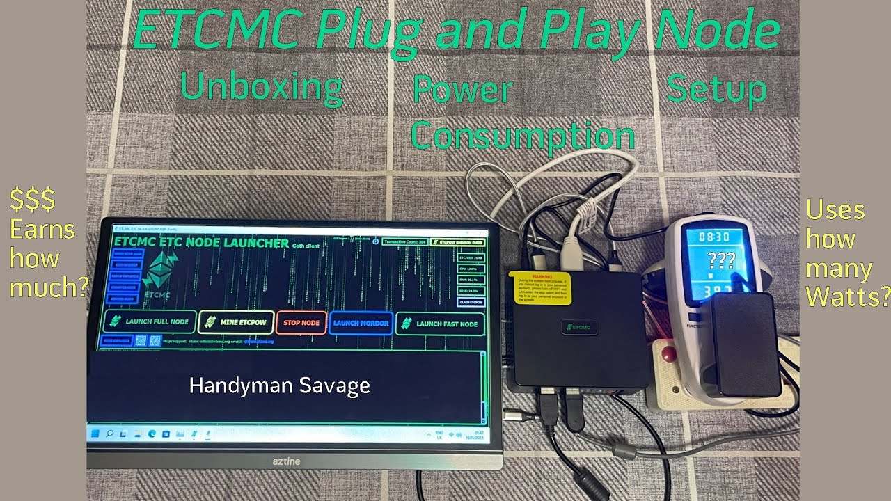 ETCMC Plug and Play Miner Unboxing, Setup and Power Consumption - YouTube