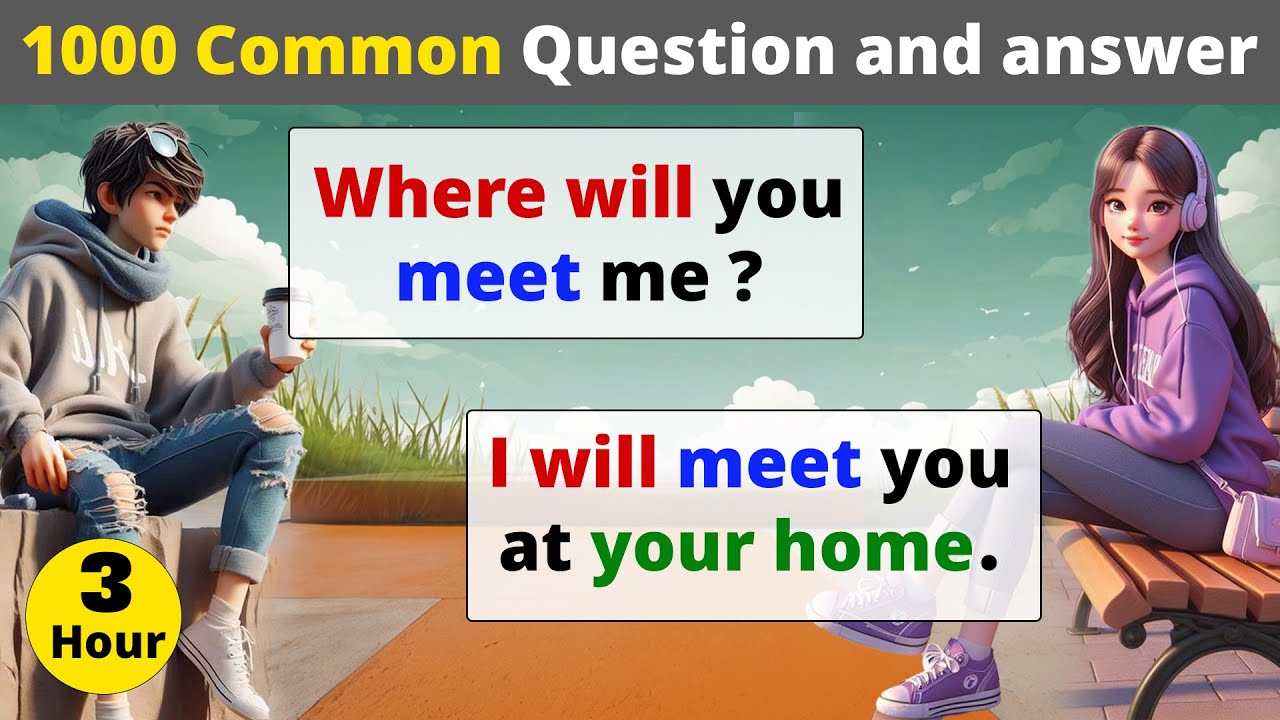 1000 common questions and answers : English Conversation Practice ...