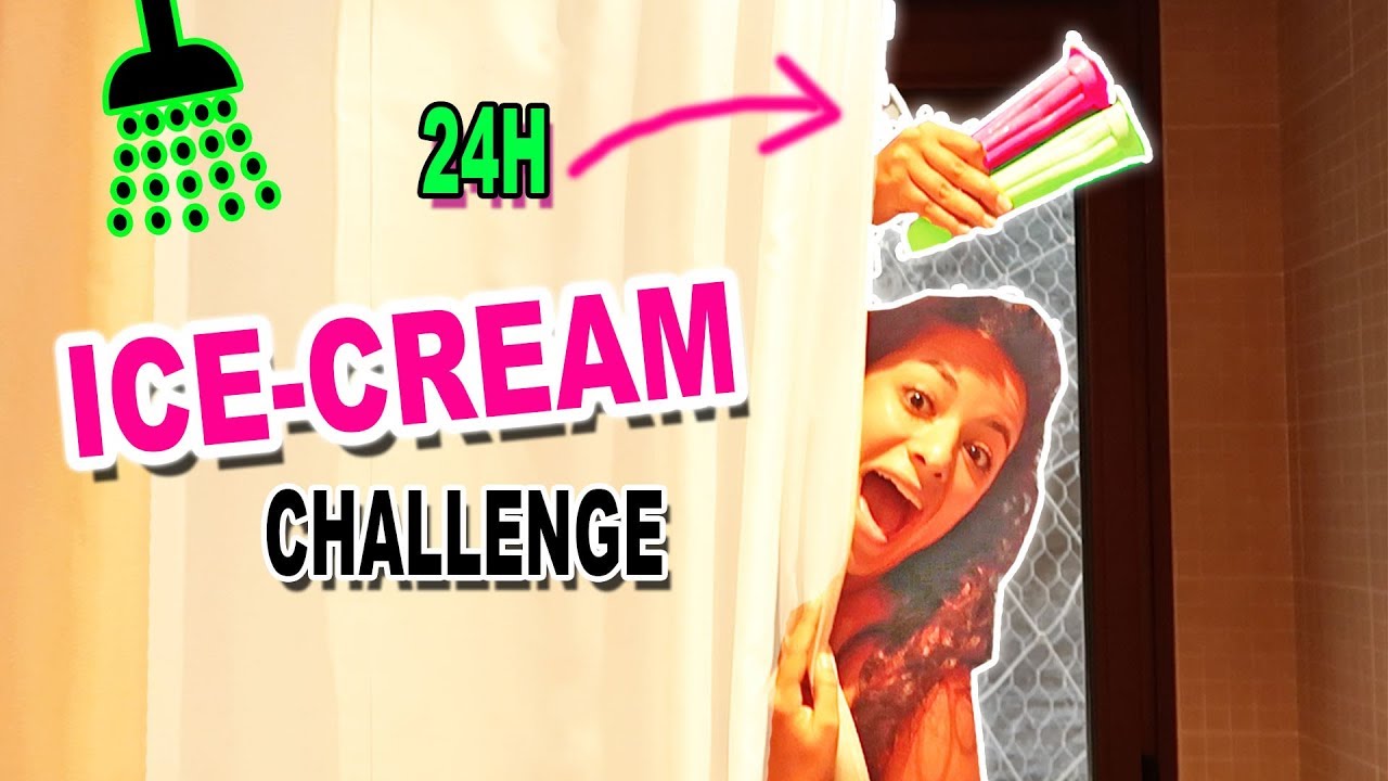 24h ICE CREAM CHALLENGE! 🍦Todo el dia con los helados mas asquerosos ...