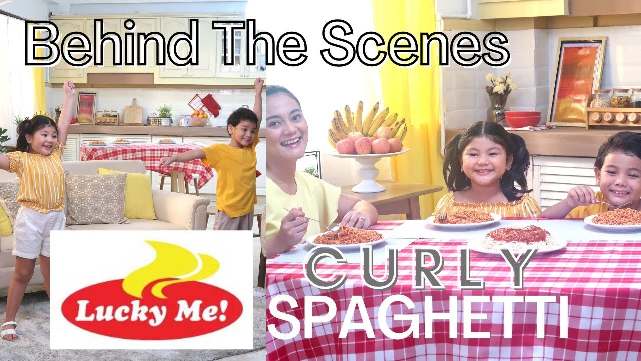Lucky Me Curly Spaghetti TVC Shoot | DyosaTheMomma - YouTube