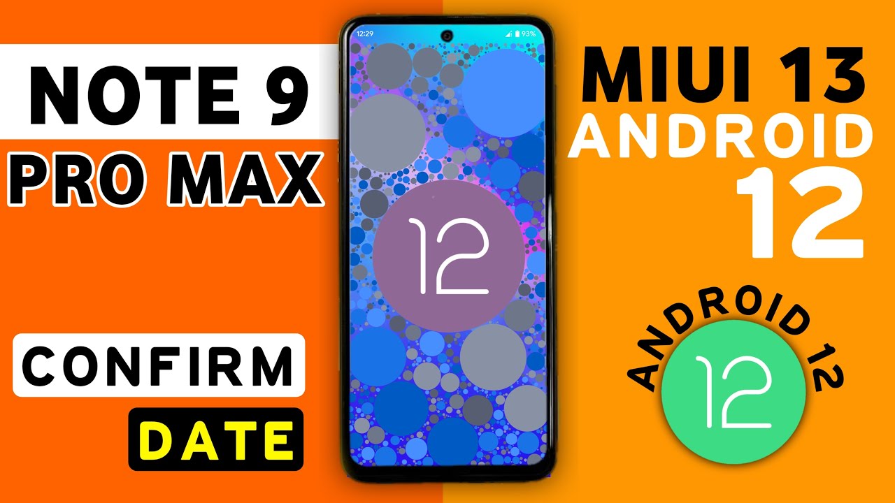 Redmi Note 9 Pro Max Android 12 Update [ Confirm Date ] Redmi Note 9 ...