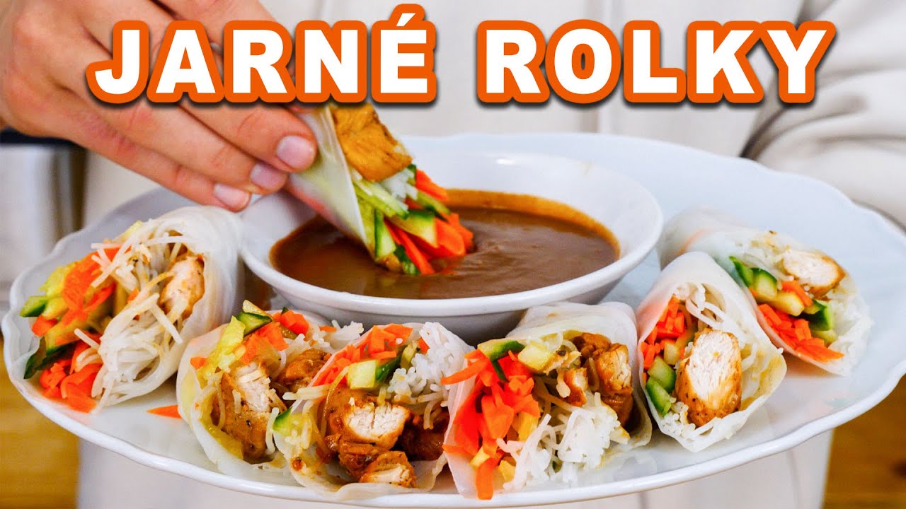 Jarné rolky s kuracím mäsom a omáčkou z arašidového masla | Viktor Nagy ...