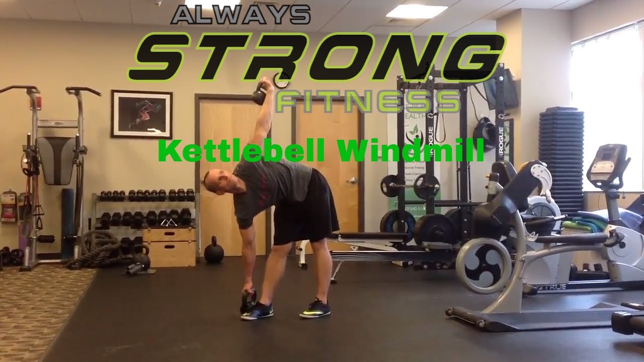 Exercise Demonstration Kettlebell Windmill - YouTube