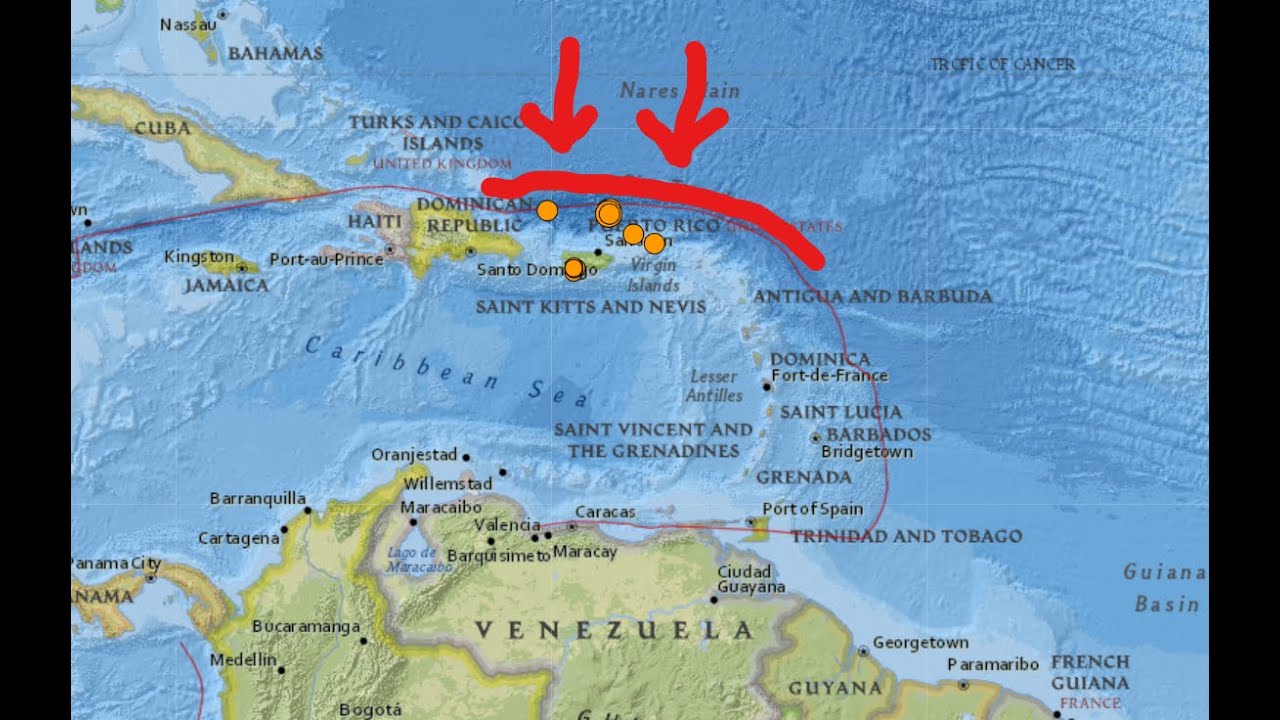 Puerto Rico Trench earthquake activity.. Unexpected G1 Solar storm ...