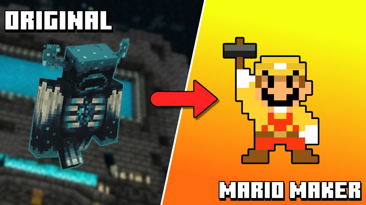 I Created The Warden In Mario Maker! - YouTube