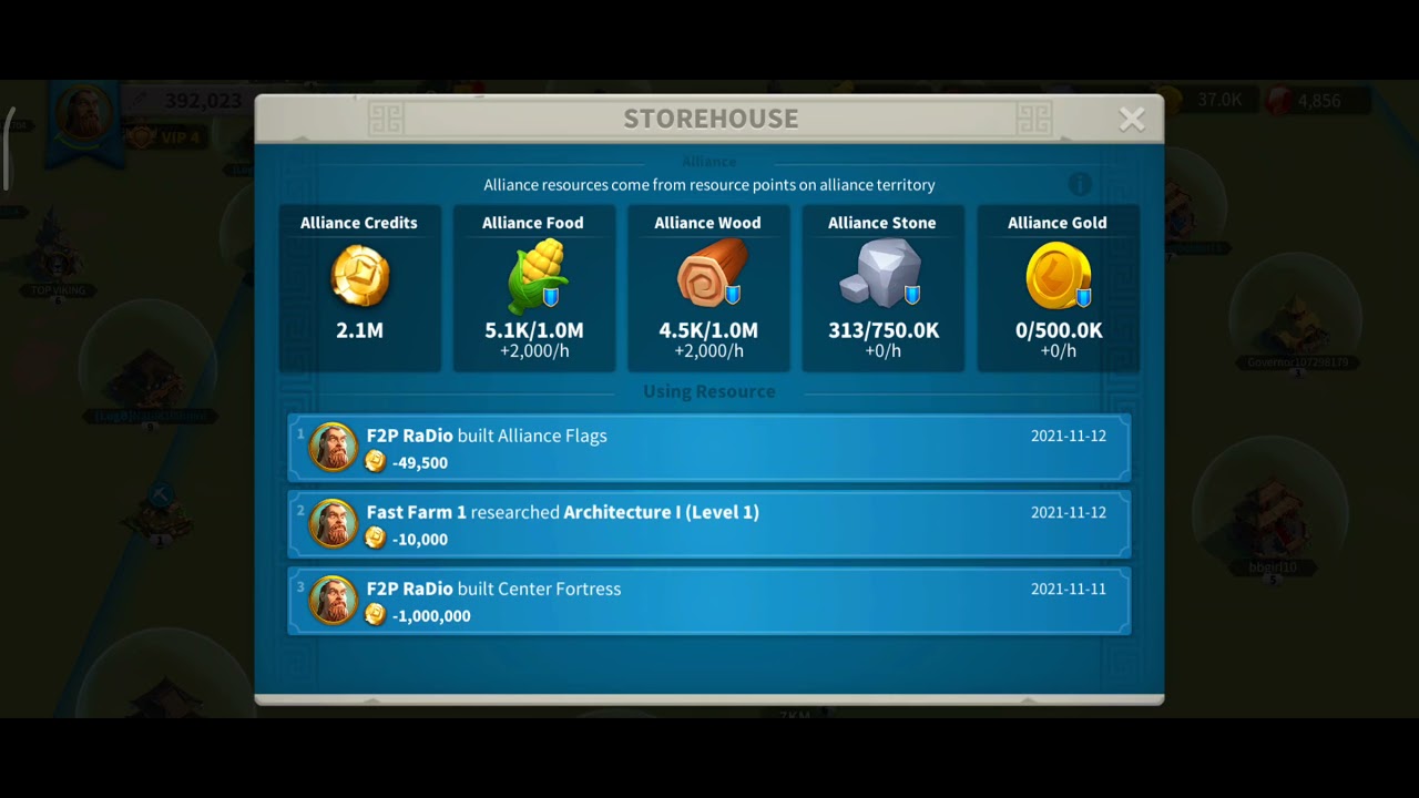 ROK geek - When does the 1% of resources gathered on alliance land go ...