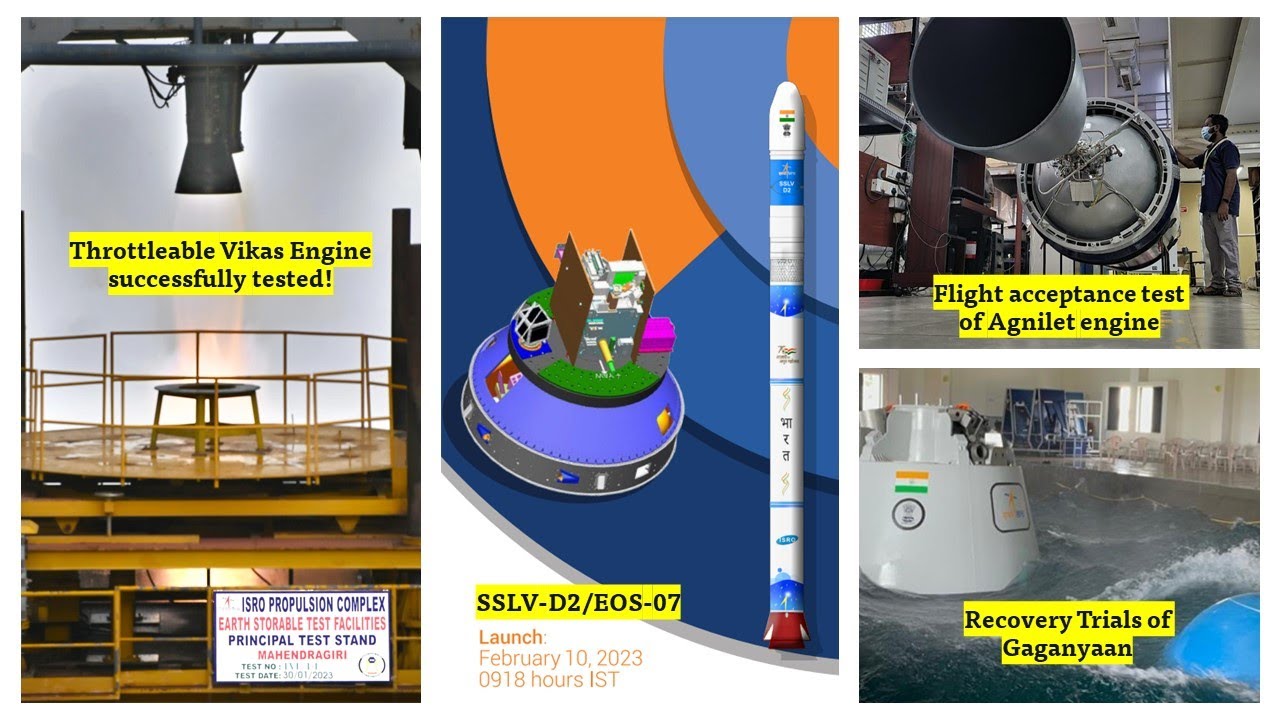 Vikas Engine |SSLV-D2/EOS-07 MISSION|Recovery Trials of Gaganyaan |Test ...