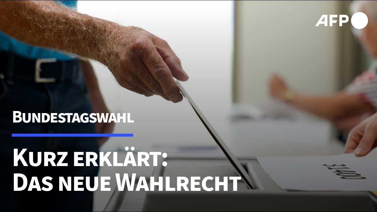 Kurz erklärt: Das neue Wahlrecht | AFP - YouTube