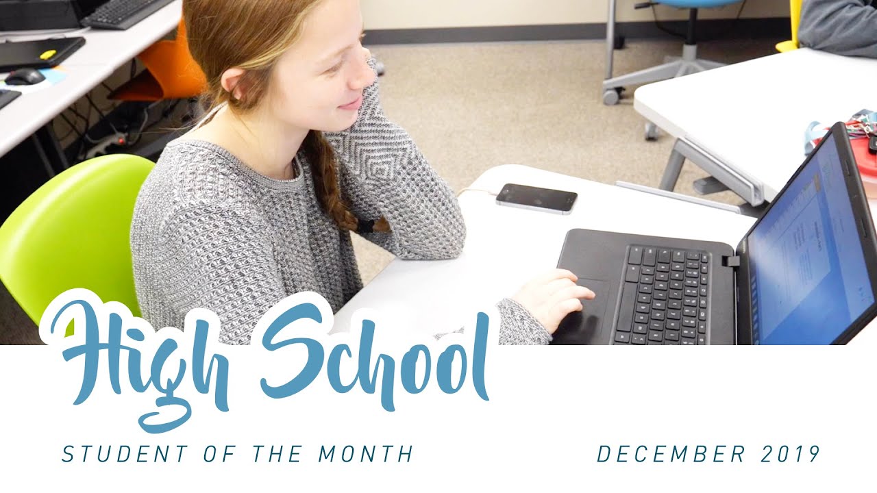 Student of the Month High School | December 2019 - YouTube