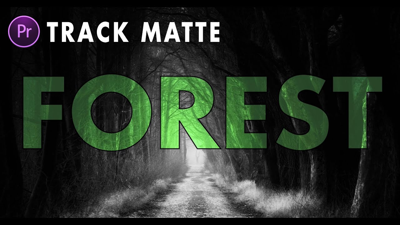 Track Matte Key | Video in Text | Premiere Pro Tutorial | Life In ...