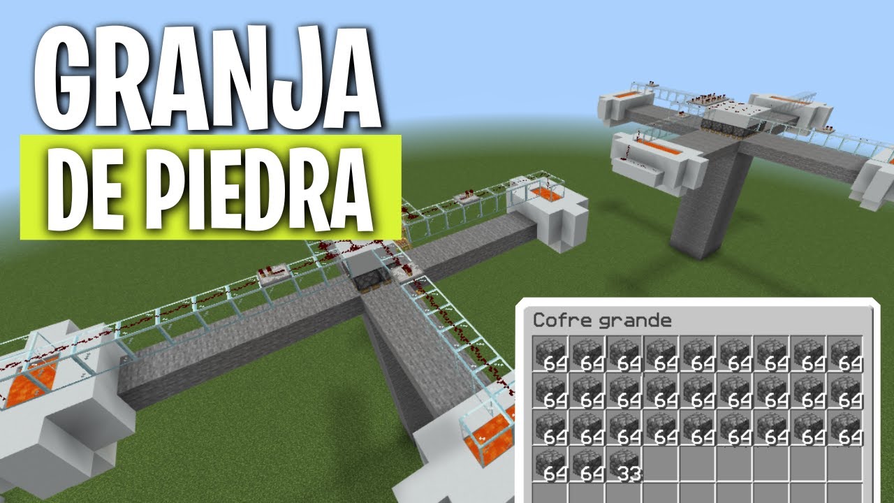 Cómo hacer una Súper Granja de Piedra en Minecraft Bedrock 1.19 - YouTube