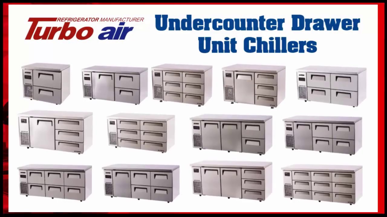TURBO AIR Undercounter Drawer Unit Freezers - YouTube