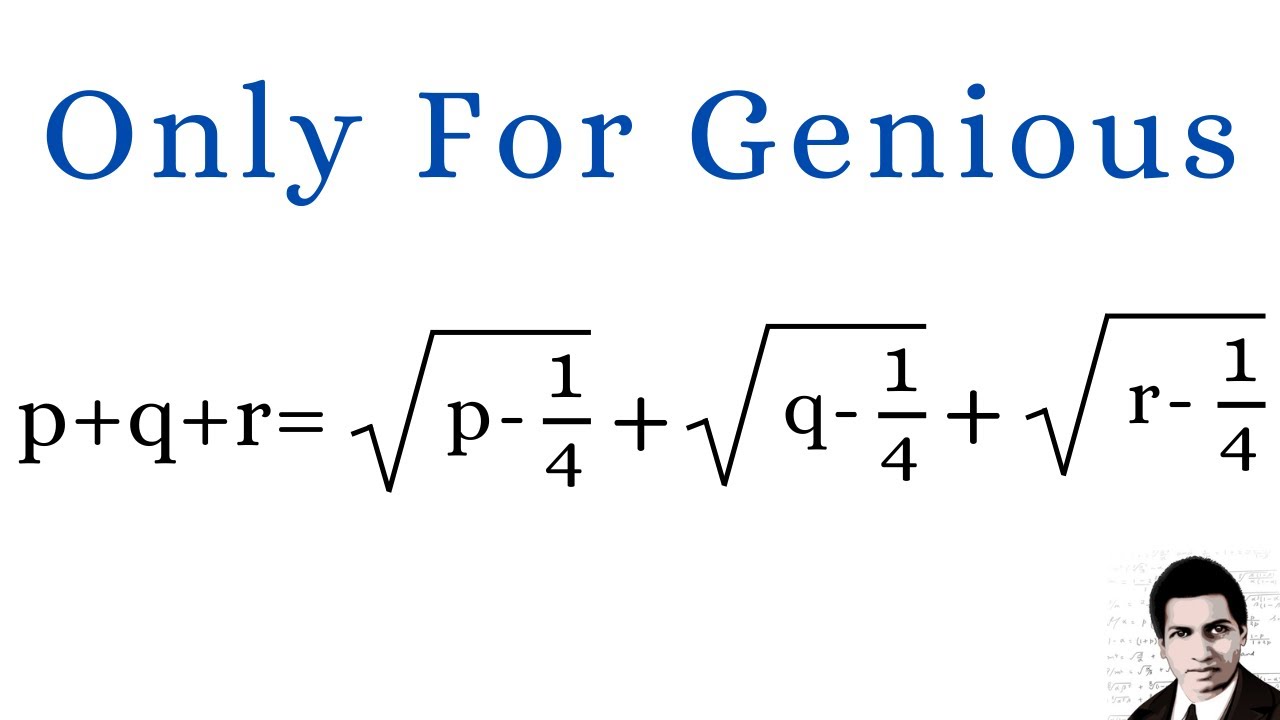 A challenging algebra problem that only a genius can solve - YouTube