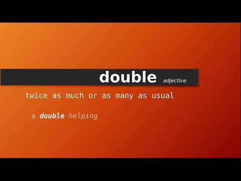 double , Meaning of double , Definition of double , Pronunciation of ...