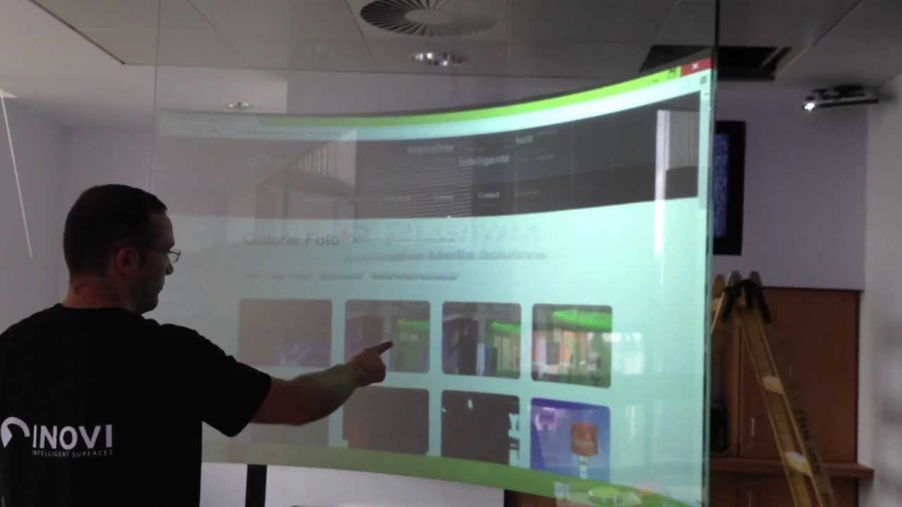 INOVI Curved Glass Touch Screen - YouTube